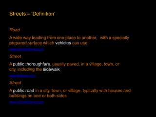 Streets and Transportation | PPTX
