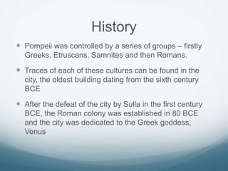 Streetscapes pompeii | PPTX