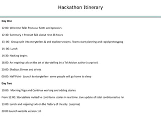 Streets hackathon invitation | PPTX