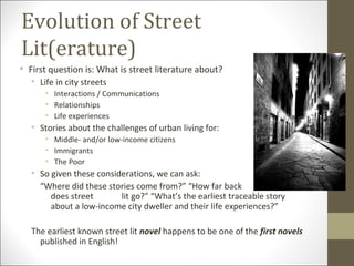 Street Smart: Urban Fiction in Public Libraries | PPT