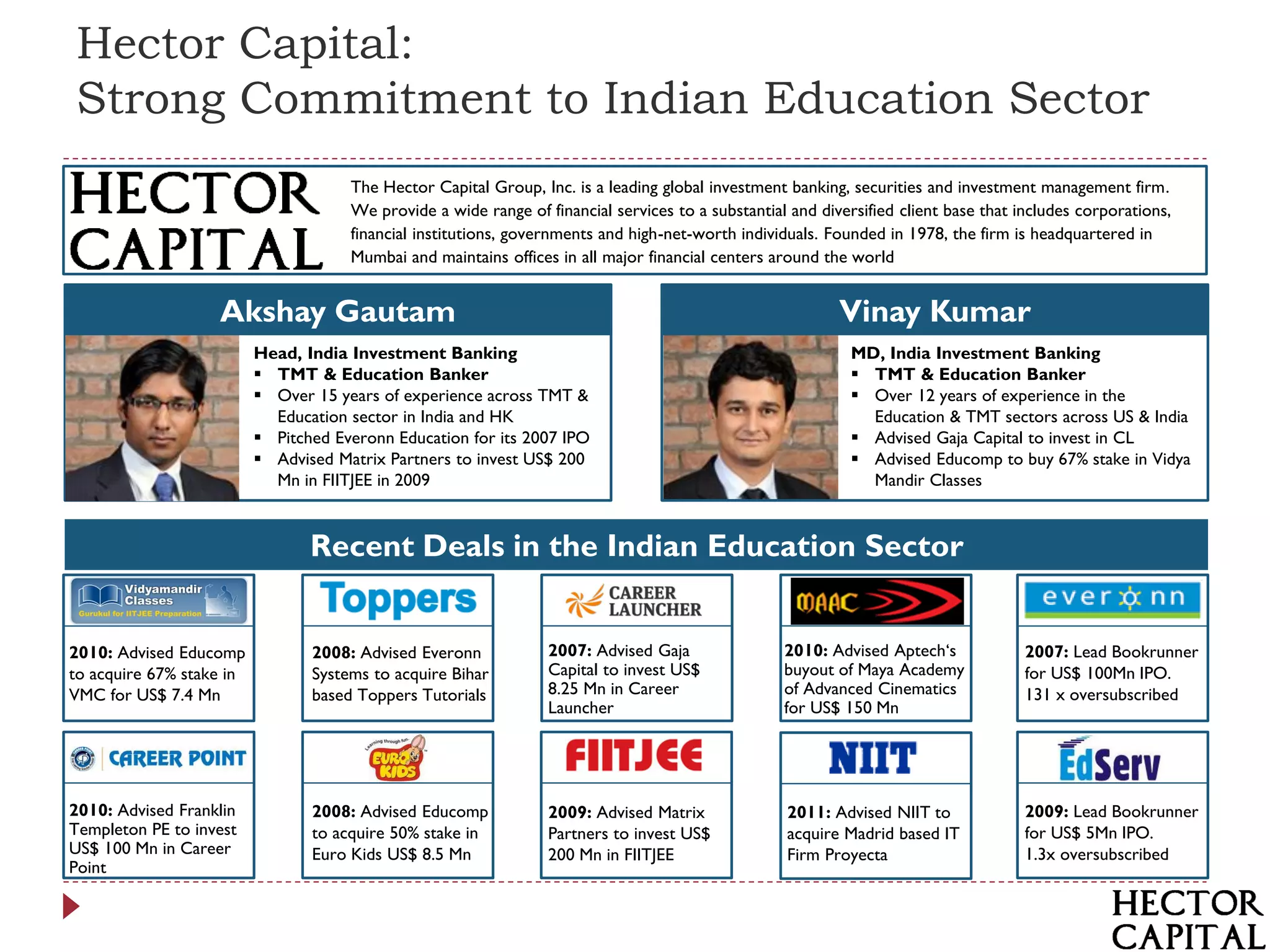 Streetsmart hector capital_iima_akshay_vinay | PDF | Education industry | Industries