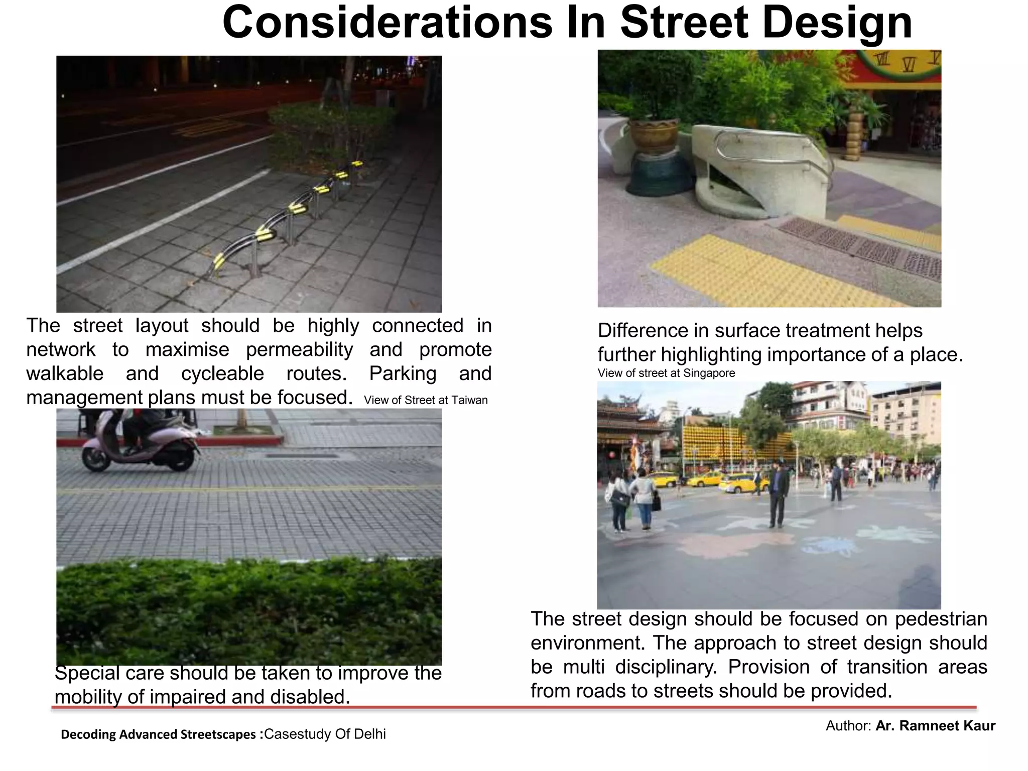 Decoding future streetscapes of Delhi | PPTX