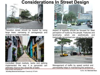 Decoding future streetscapes of Delhi | PPTX