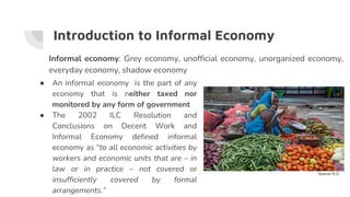 Understanding Urban Informal Economy (with focus on issues of street ...