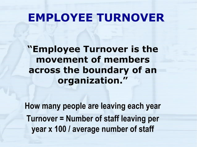 employee turnover | PPT