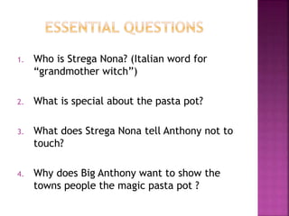 Strega nona lesson plan | PPT