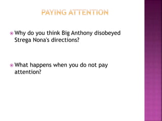 Strega nona lesson plan | PPT