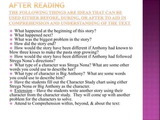 Strega nona lesson plan | PPT