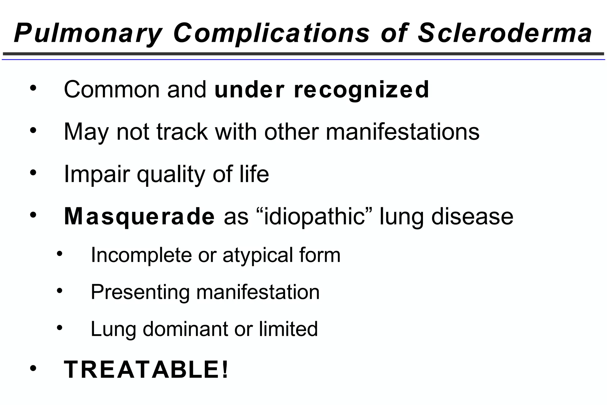 Update on Scleroderma and the Lung | PPT