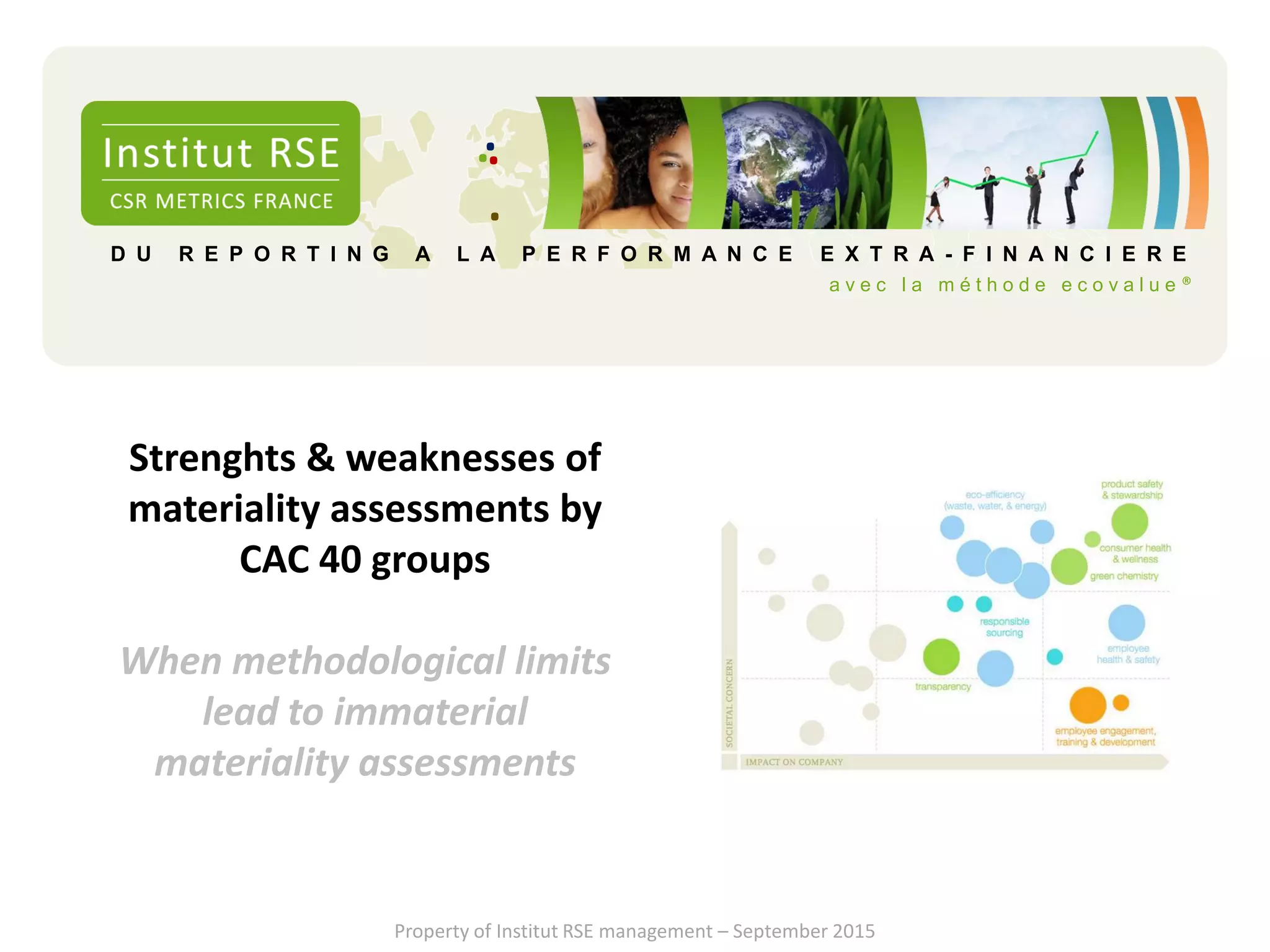 Strenghs and weaknesses of CAC 40 materiality assessments | PDF