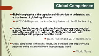 Strengtening Global Competence for elementary education | PDF