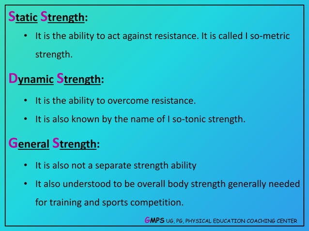 Strength definition types of strength and training its intensity | PPTX ...