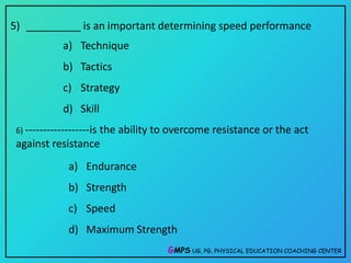 Strength definition types of strength and training its intensity | PPTX