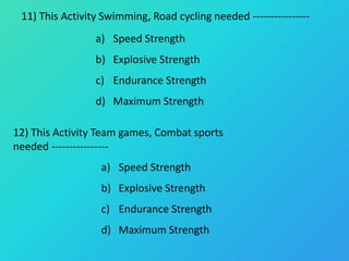 Strength definition types of strength and training its intensity | PPTX