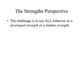 Strength based approach | PPT