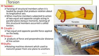 strength-I CH-4 - Torsion.pdf,Department of Mechanical Engineering ...