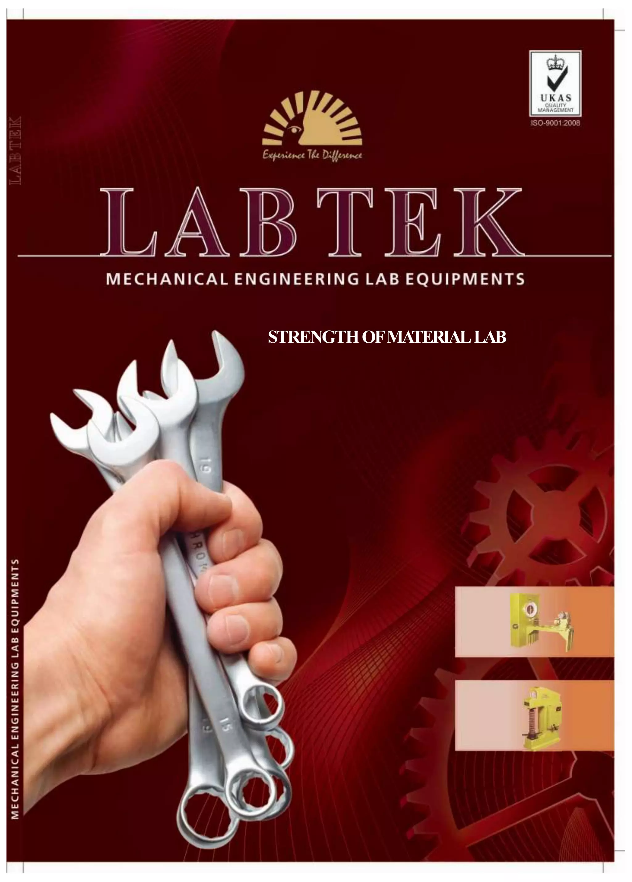 Strength Of Materials Lab Equipments | PPTX
