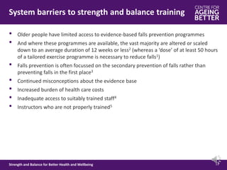 Strength and Balance for Better Health and Wellbeing | PPT