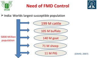 Strength and weaknesses of fmd control programme going on in india dr ...