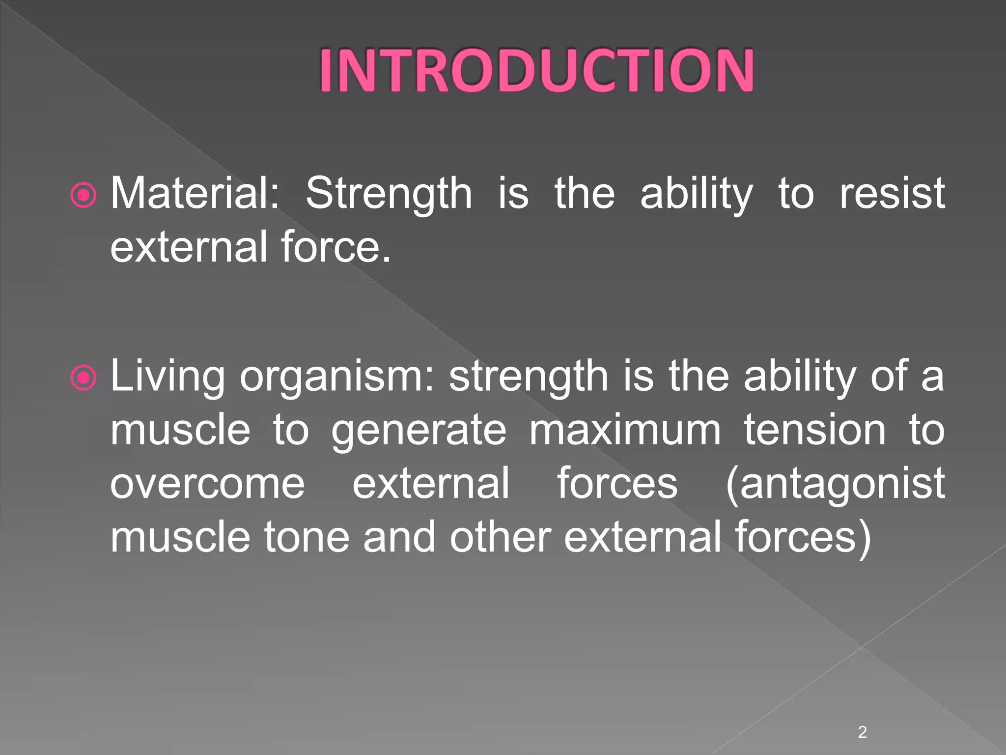 Muscle Strength in physiotherapy rehabilitation by Nihinlola | PPT