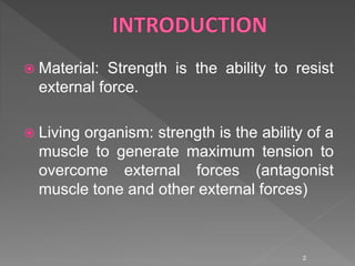 Muscle Strength in physiotherapy rehabilitation by Nihinlola | PPT