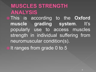Muscle Strength in physiotherapy rehabilitation by Nihinlola | PPT