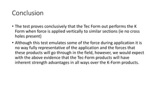 Strength comparison Tec-Form vs K-Form | PPT