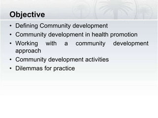 Strengthen community action | PPTX