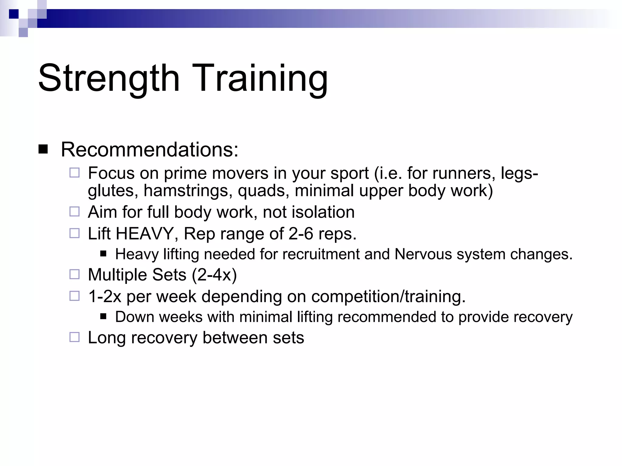 Strength Endurance Training | PPT