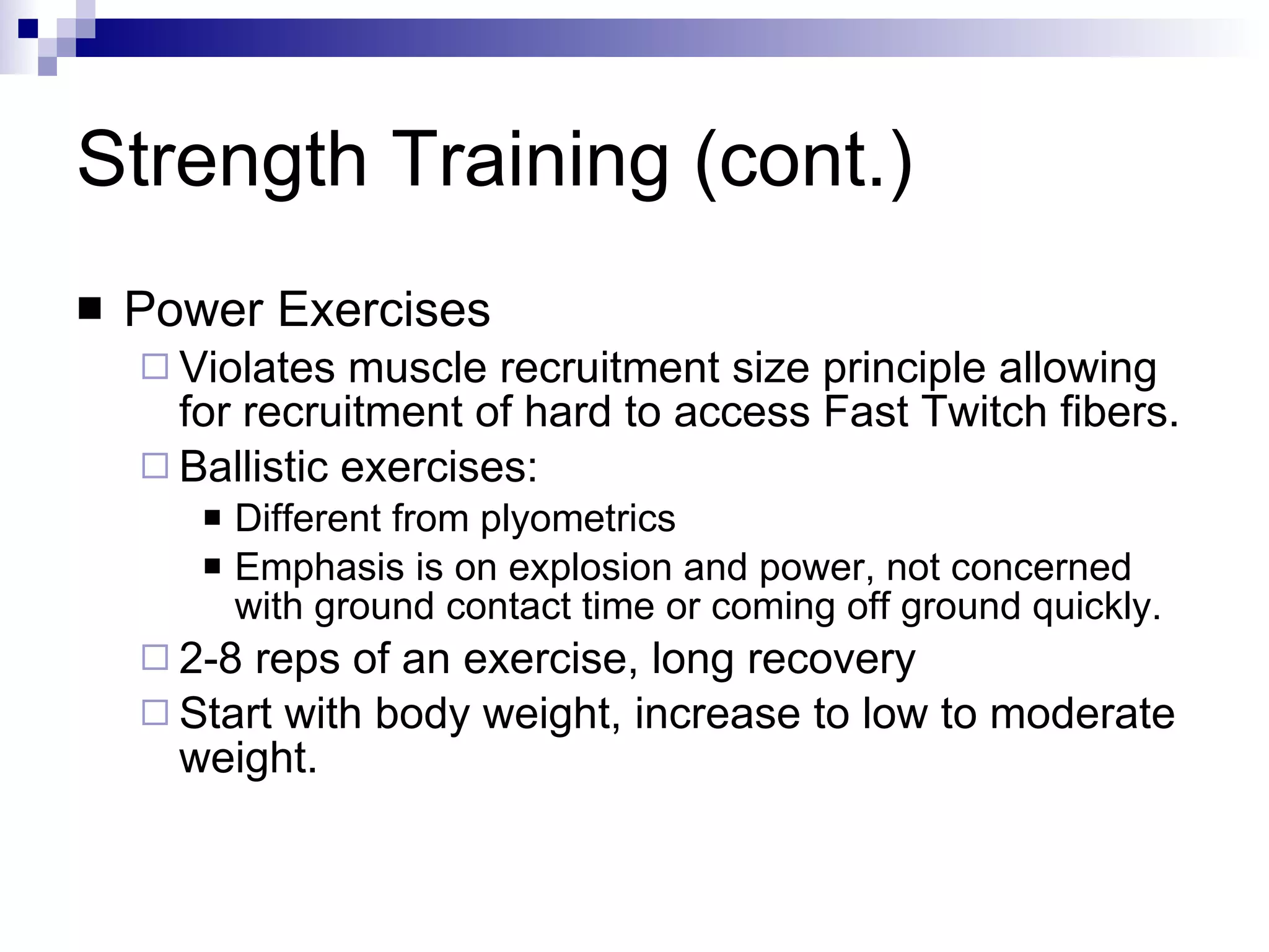 Strength Endurance Training | PPT