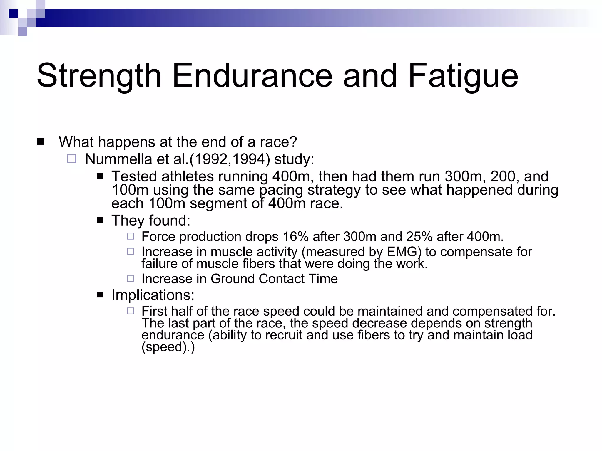 Strength Endurance Training | PPT