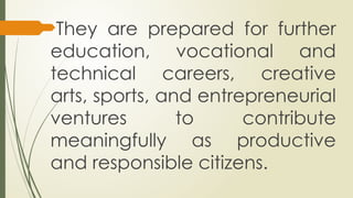Strengthened Senior high school curriculum | PPTX