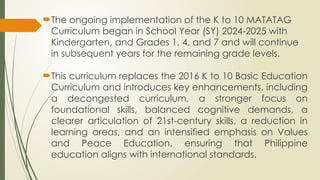 Strengthened Senior high school curriculum | PPTX