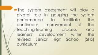 Strengthened Senior high school curriculum | PPTX