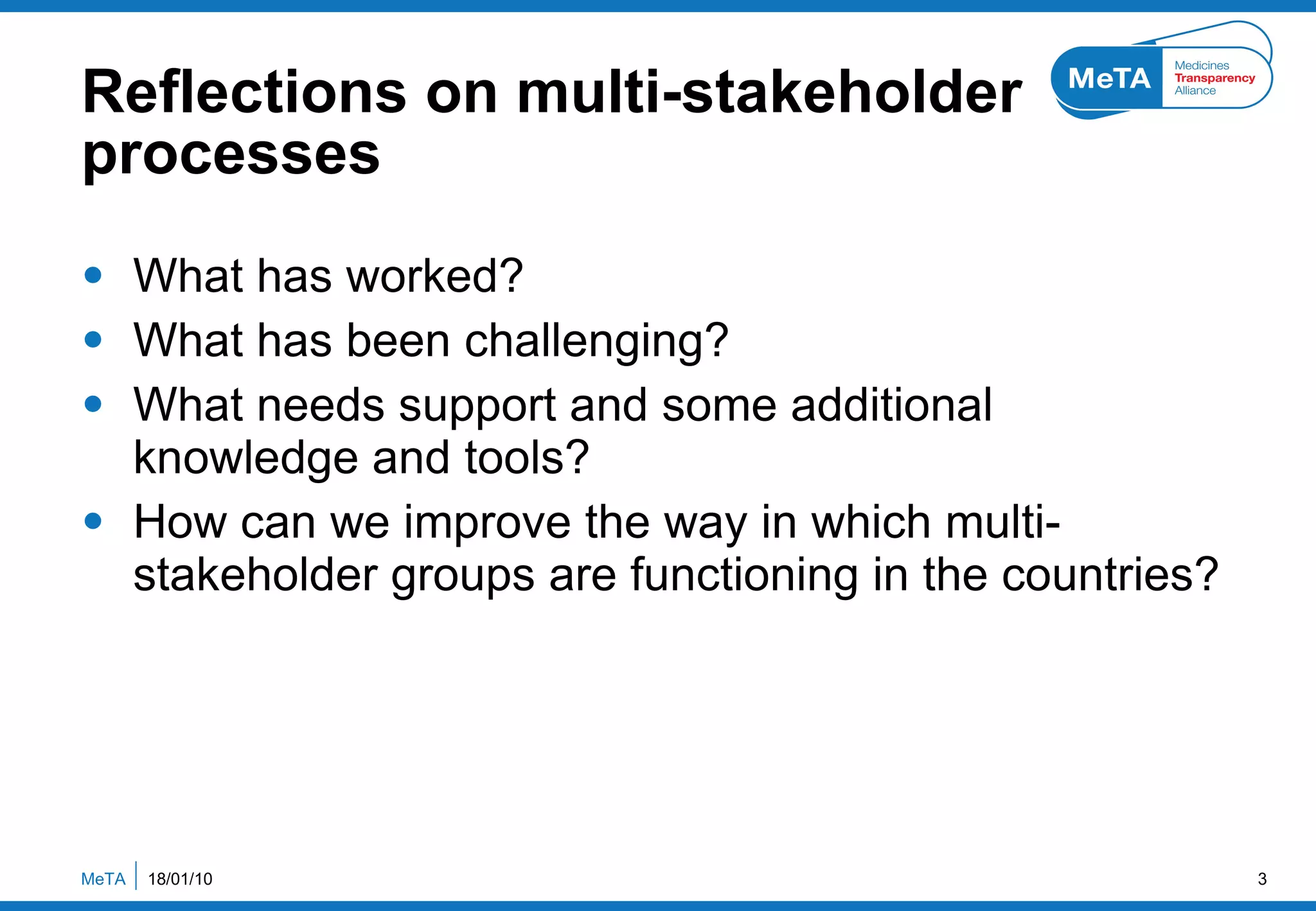 Strengthening multi-stakeholder processes | PPT