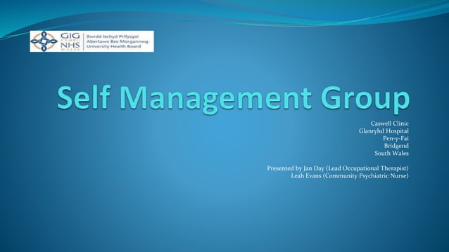 Caswell Clinic- Self management group- PEN 2016 | PPT