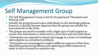 Caswell Clinic- Self management group- PEN 2016 | PPT