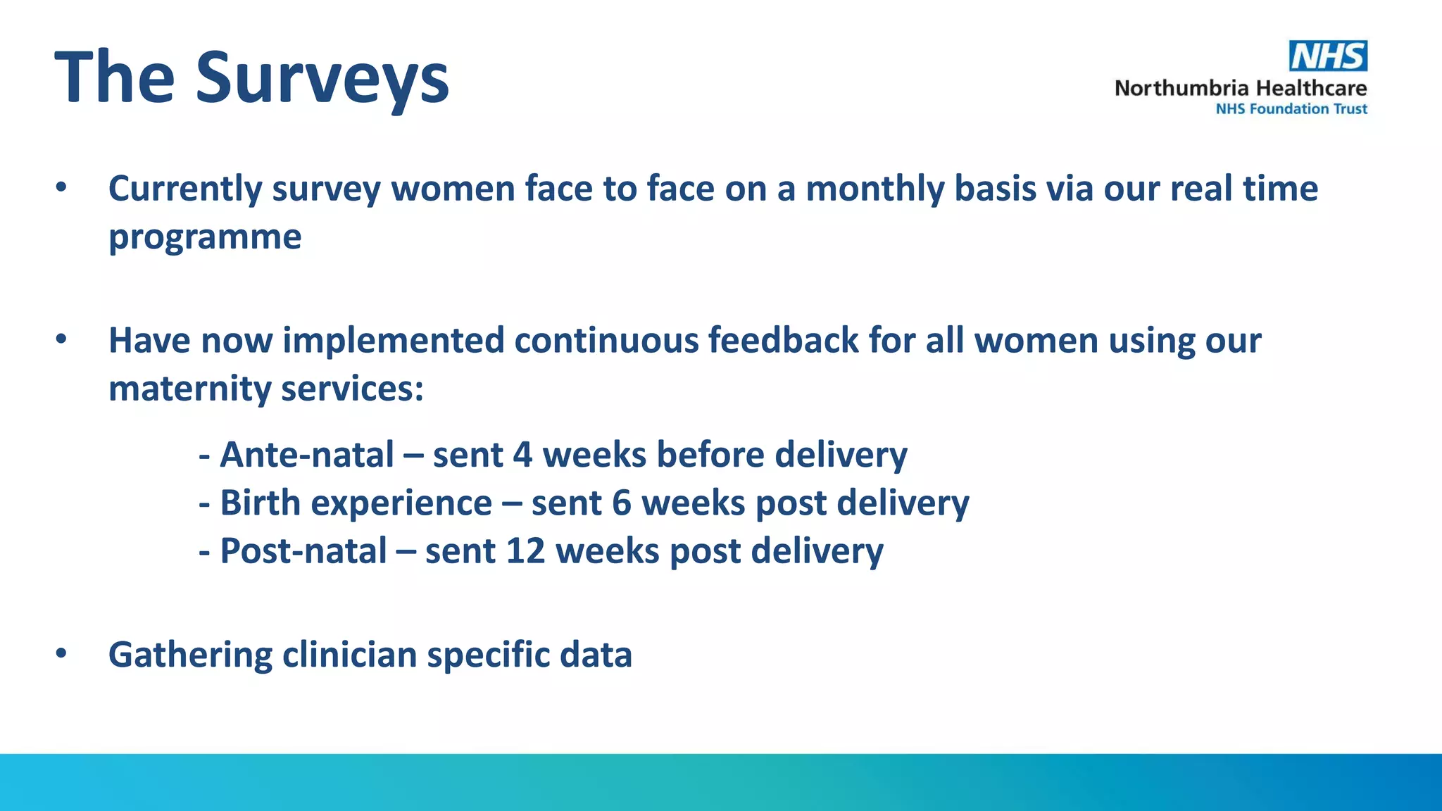 Northumbria Healthcare Trust- Introducing a birth reflection pathway in ...