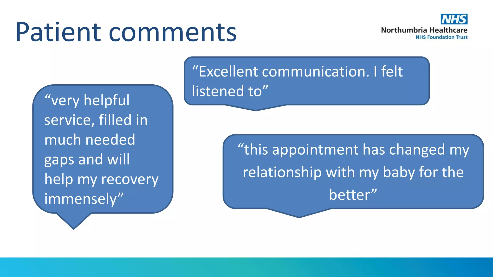 Northumbria Healthcare Trust- Introducing a birth reflection pathway in ...