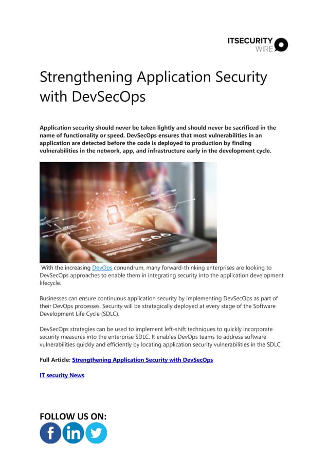 Strengthening Application Security with DevSecOps.docx