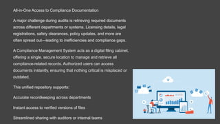 Strengthening Audit Preparedness with a Compliance Management System.pptx