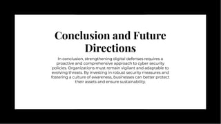 Strengthening Digital Defenses A Comprehensive Approach to Cyber ...