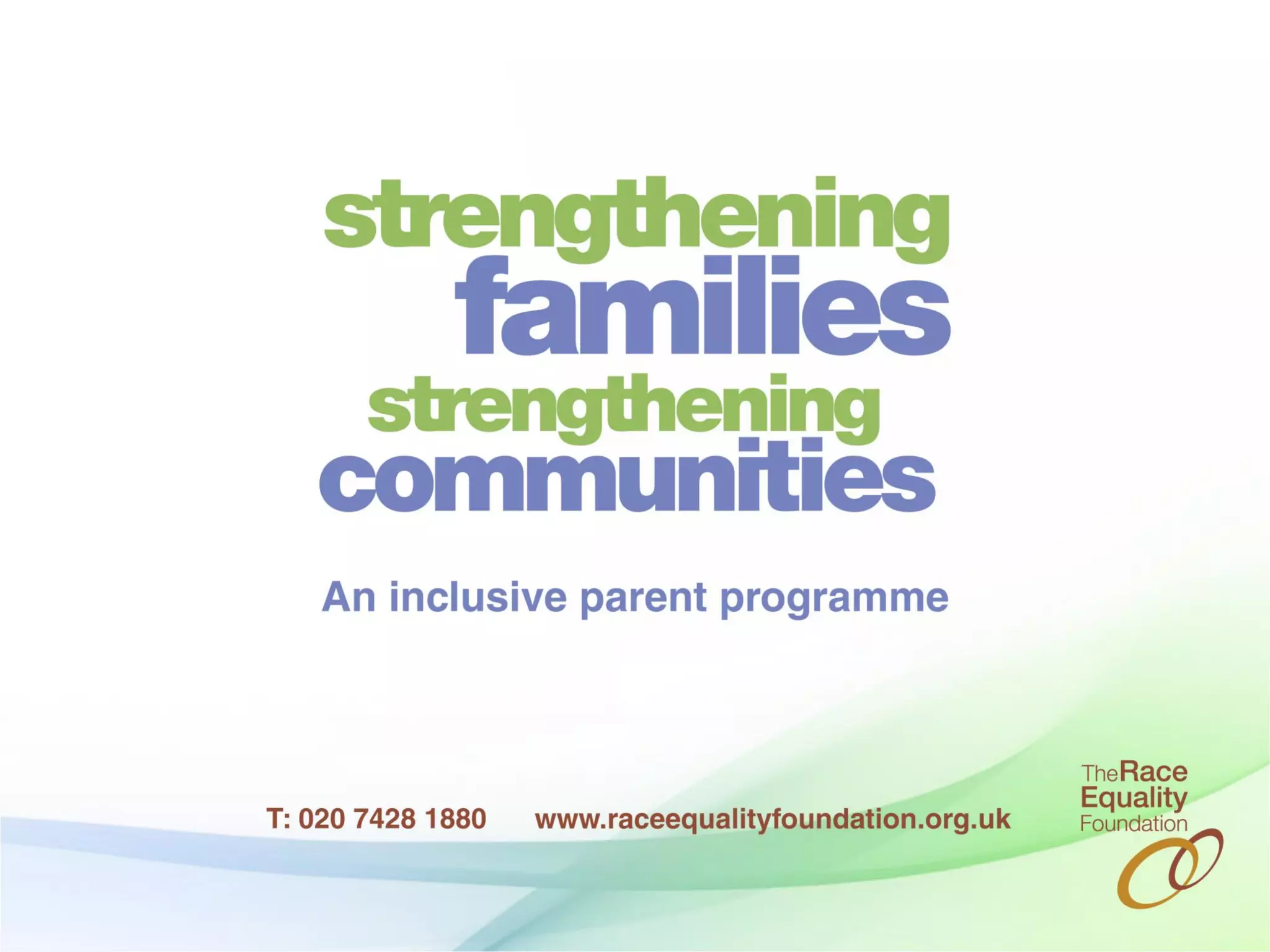 Strengthening Families, Strengthening Communities Panel | PDF