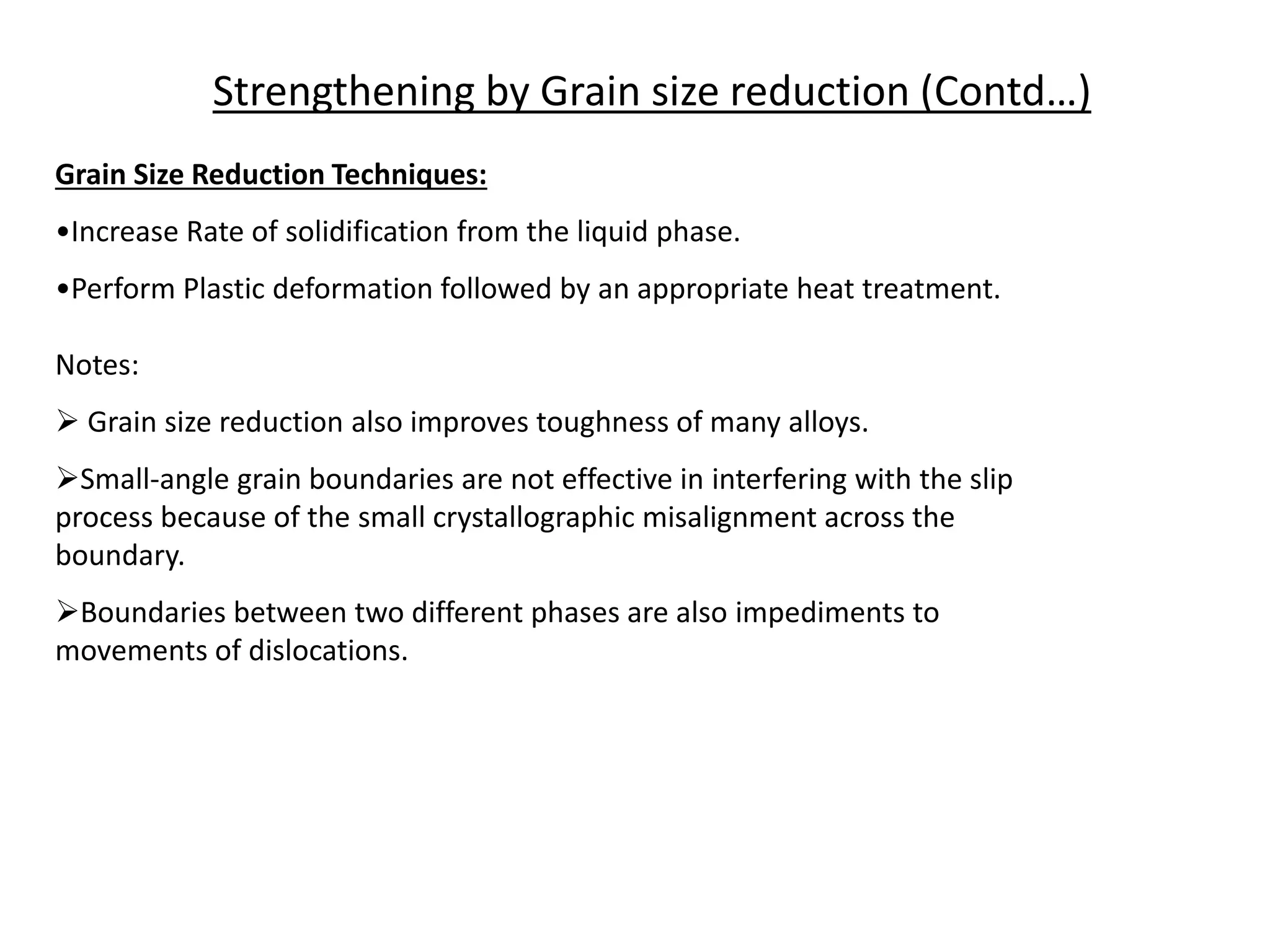 Strengthening mechanism ppt | PPTX