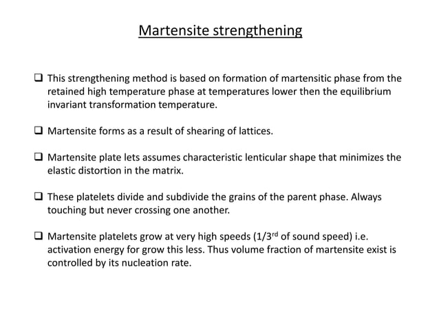 Strengthening mechanism ppt | PPTX | Chemistry | Science