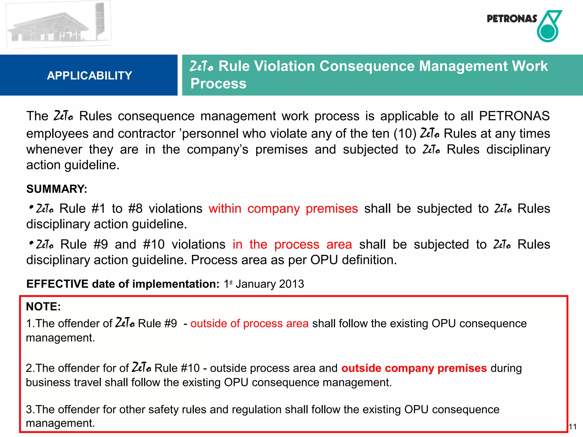 Strengthening of ZeTo Rules Compliance by Petronas Chemical | PPT