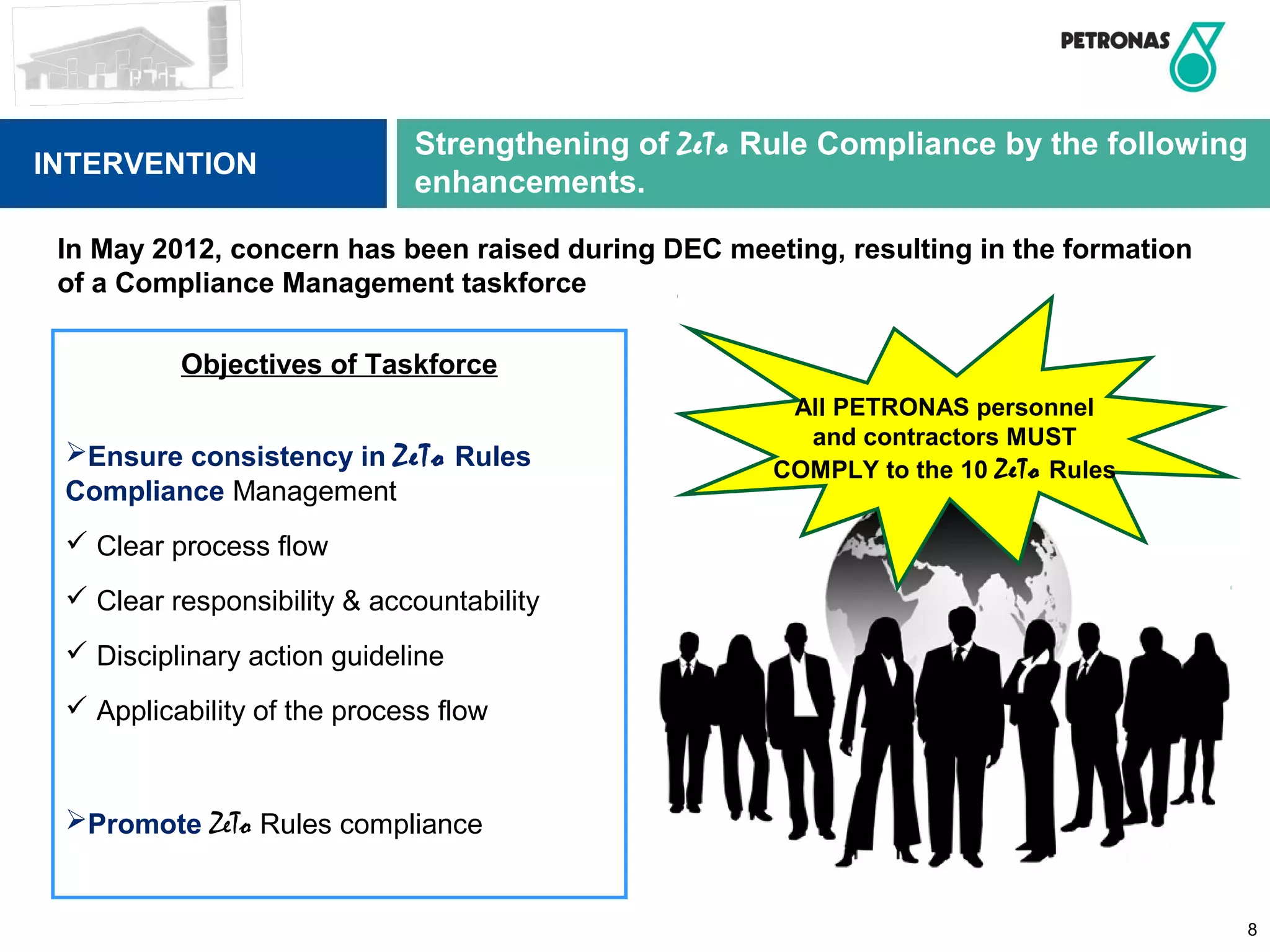 Strengthening of ZeTo Rules Compliance by Petronas Chemical | PPT