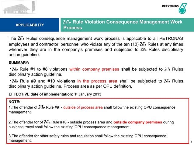Strengthening of ZeTo Rules Compliance by Petronas Chemical | PPT ...