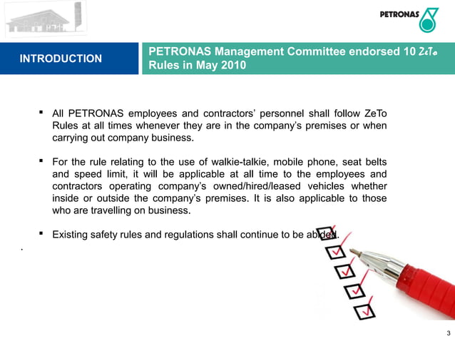 Strengthening of ZeTo Rules Compliance by Petronas Chemical | PPT ...