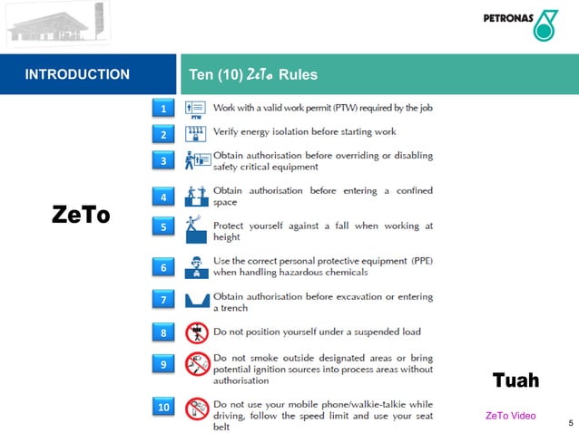 Strengthening of ZeTo Rules Compliance by Petronas Chemical | PPT ...